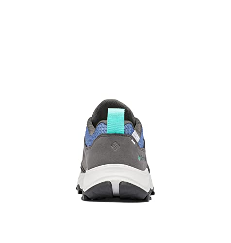 Columbia Women's Hatana Max Outdry Hiking Shoe, Dark Grey/Electric Turquoise, 6.5 Wide