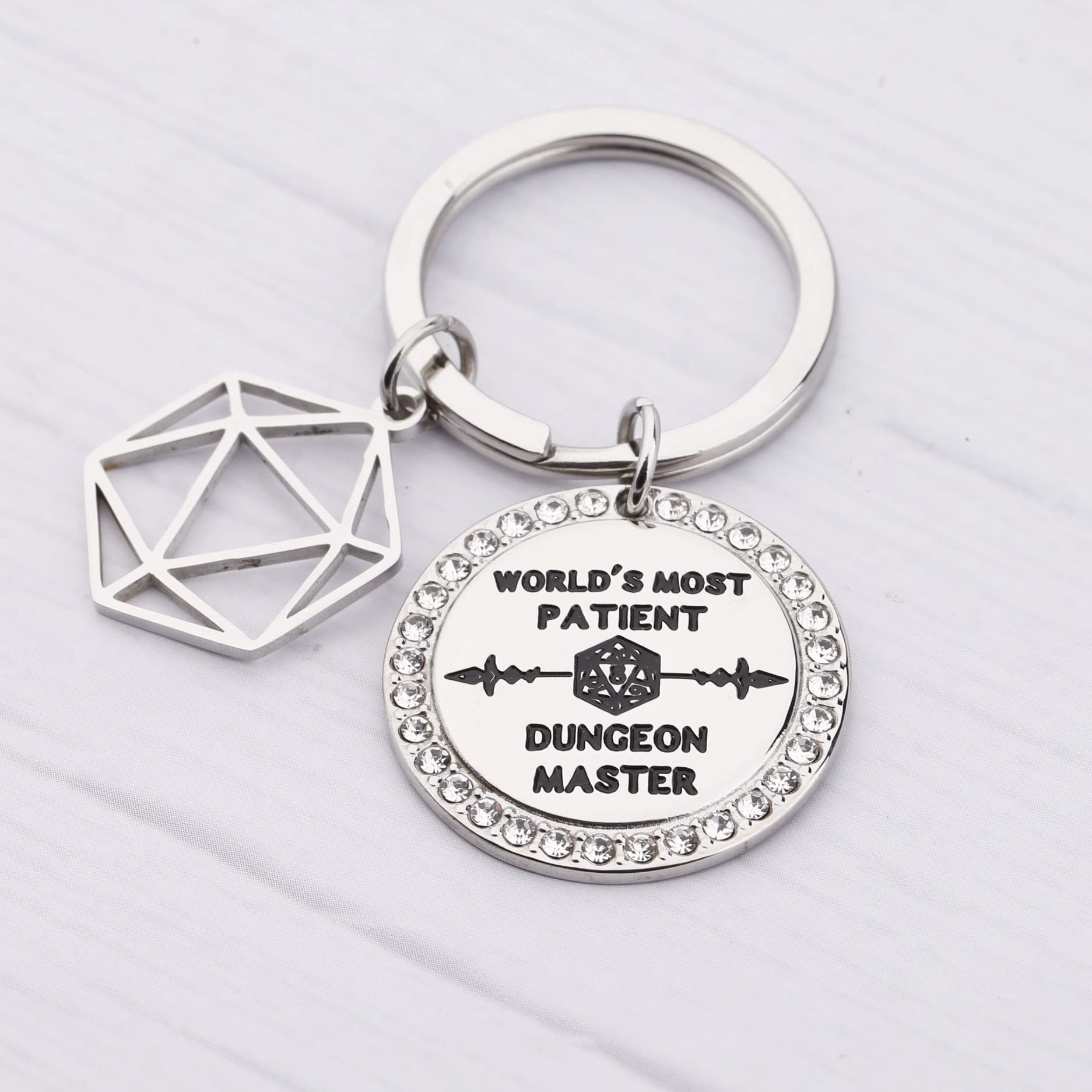 Dungeon Master Keychain DND Gift Dice Jewelry DND Gamer Gift Dungeons Geek gift Dungeons Lover Gift (DND KS)