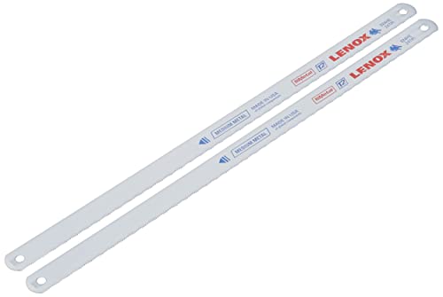 LENOX Tools Hacksaw Blade, Bi-Metal, Metal Cutting, 10-inch, 24 TPI, 2-Pack (23930T024HE)
