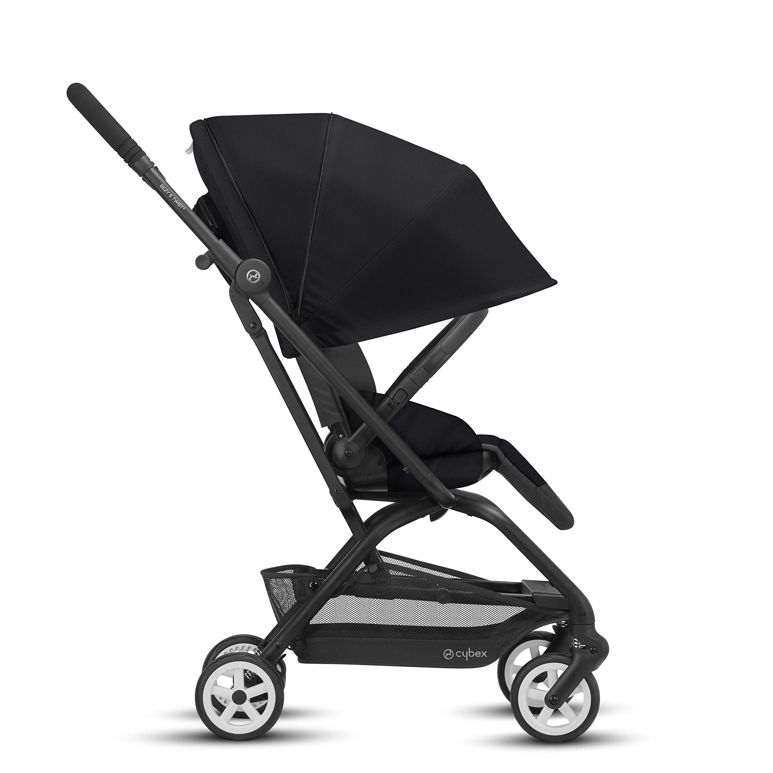 CYBEX Eezy S Twist 2 Stroller, 360° Rotating Seat, Parent Facing or Forward Facing, One-Hand Recline, Compact Fold, Lightweight Travel Stroller, Stroller for Infants 6 Months+, River Blue