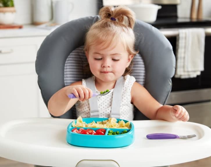 Gerber Nuk Stainless Steel Tip Kiddy Cutlery Set,(Purple)