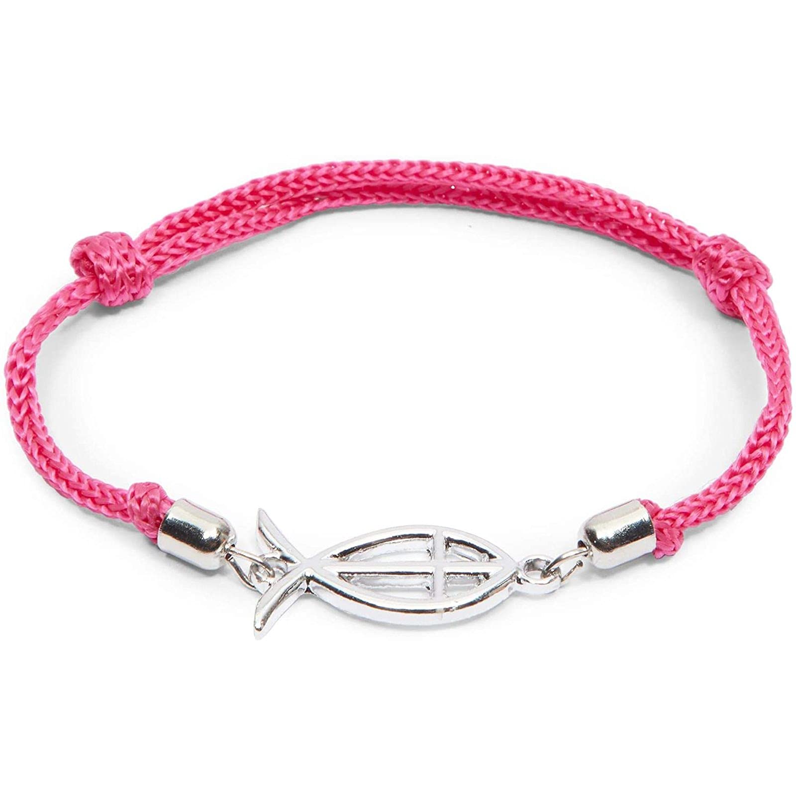 Faithful Finds Religious Bracelets for Men and Women, Christian Fish (12 Pack)