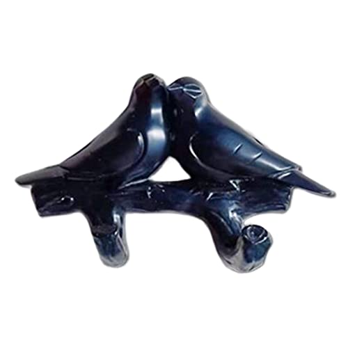 Luxury Coat Key Hanger,Resin Bird Wall Decorations,Coat Clothes Towel Hook for Robe Home Entryway Towels Purse, Black