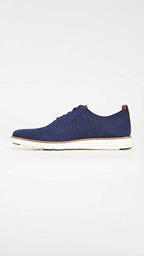 Cole Haan Men's Original Grand Knit Wing TIP II Sneaker, NAVY/IVORY, 9 M US