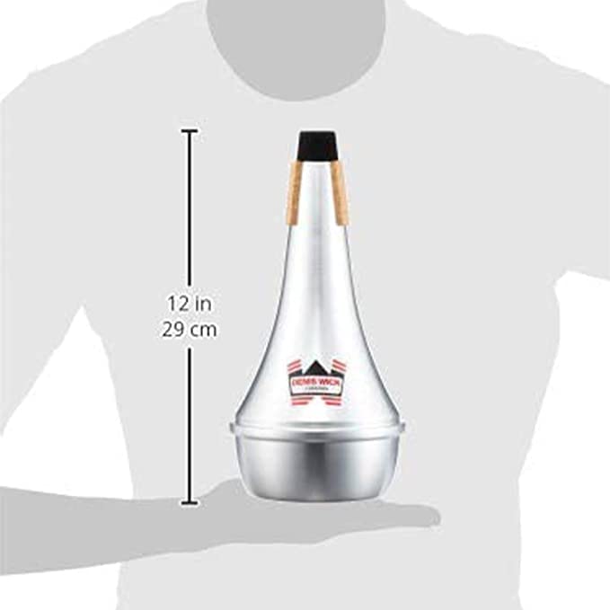 Denis Wick Trombone Straight Mute DW5505 | Metal Mute For Trombone | Mute For Low Tone Register | Straight Mute For Performance | 3.9β x 11.42β x 1.6β
