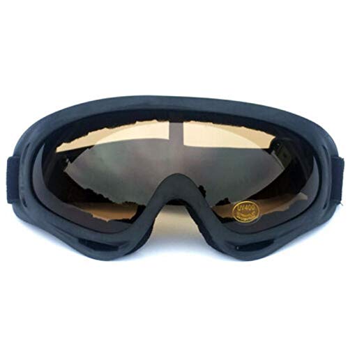 Cycling Cross Country Goggles Motorcycle Goggles ski Glasses Safety Protective Goggles (Black Frame Brown)