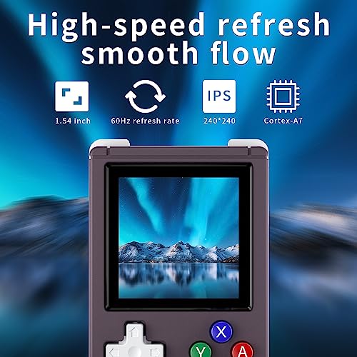 RG Nano Pocket Mini Video Handheld Game Console Keychain 1.54" IPS Screen Aluminum Alloy Game Player Linux System 64G TF Card Preload 5360 Classic Games 1050mAh Battery Hi-fi Speaker