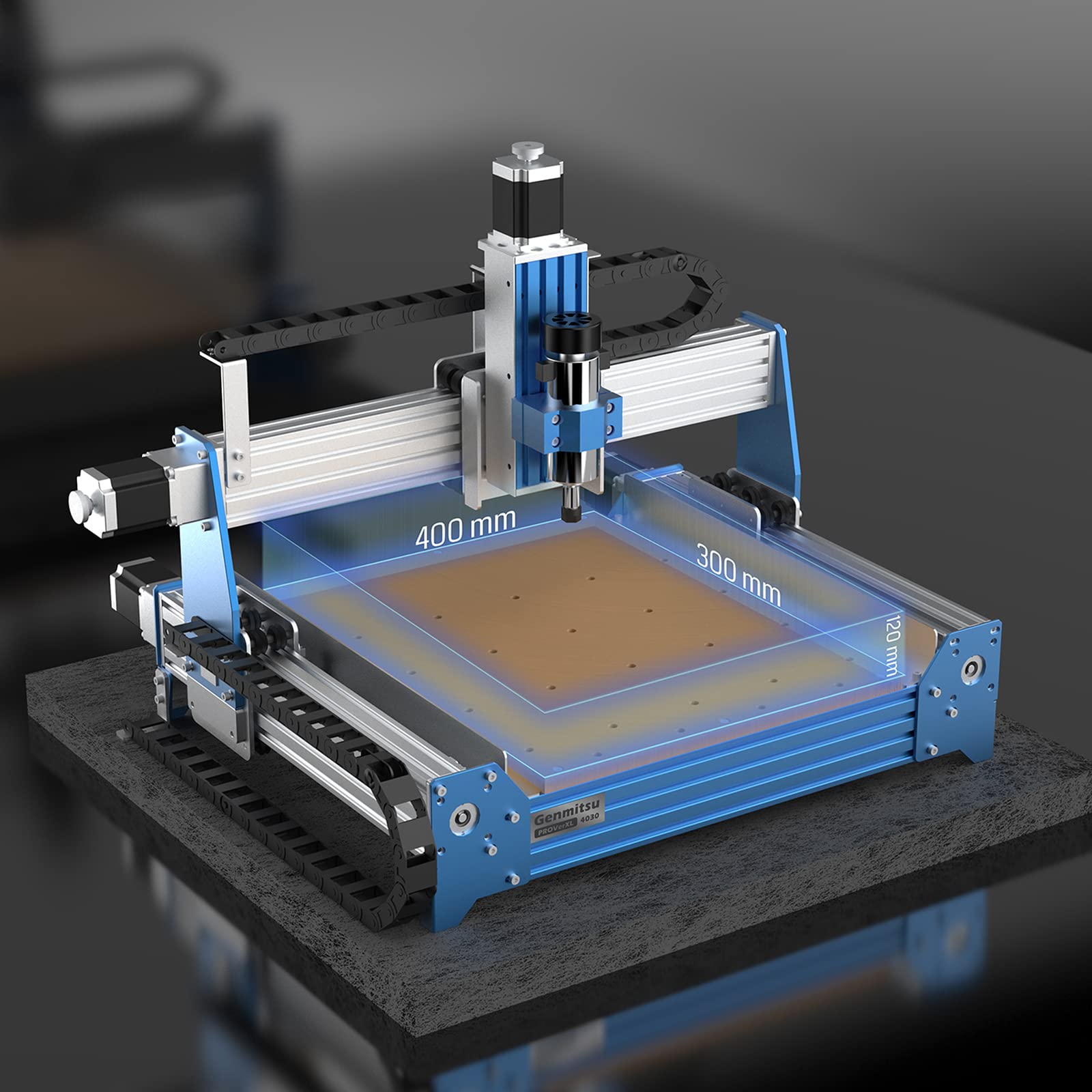 Genmitsu CNC Router Machine PROVerXL 4030 + Compatible Dust Shoe