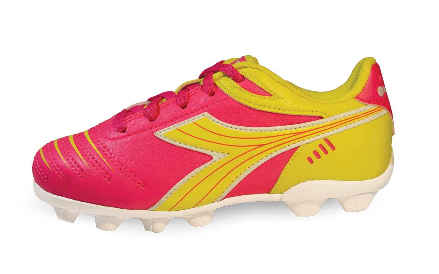 Diadora Kid's Cattura MD JR Soccer Cleats (11 Little Kid, Black/Red/White)