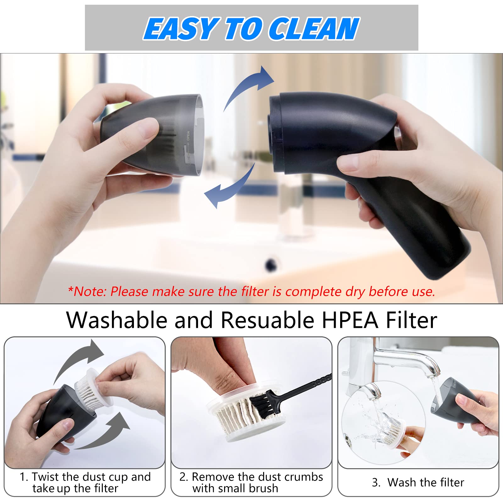 Hayousui 4.3Kpa Keyboard Vacuum Cleaner Mini:Handheld Computer Vacuum Cordless for Car Laptop Sewing Machine Portable Keyboard Vac USB Desk Crumbs Dust Cleaners