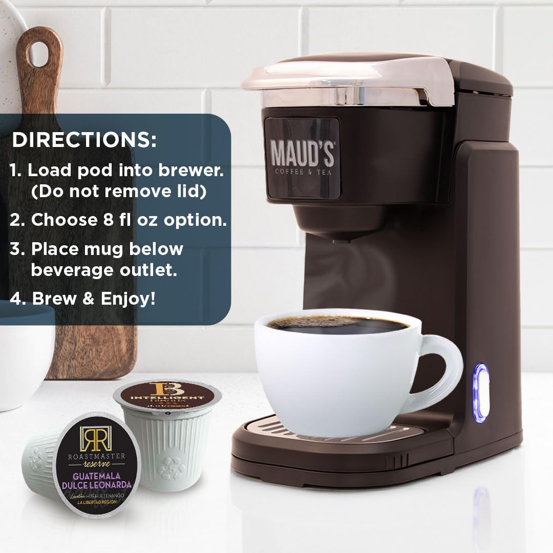 Dark Roast Coffee Variety Pack, 50ct. Solar Energy Produced Recyclable Single Serve Dark Roast Coffee Pods Variety Pack - 100% Arabica Coffee California Roasted, KCup Compatible