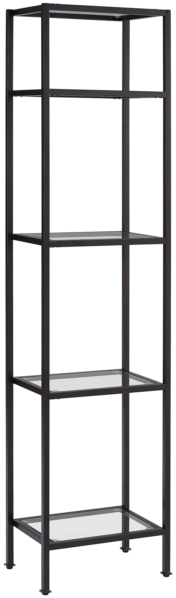 Crosley Furniture Aimee Narrow Etagere Bookcase, Oil-Rubbed Bronze