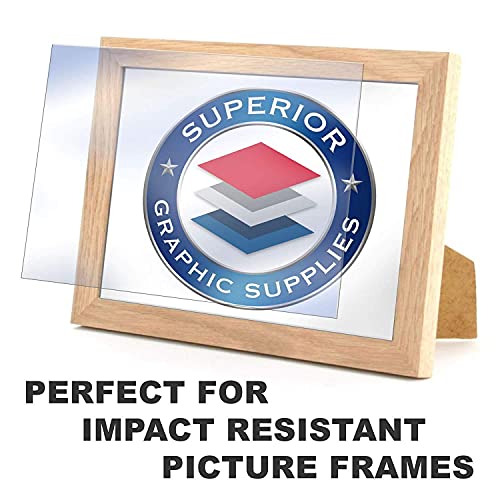 Superior Graphic Supplies PETG Clear Plexiglass Plastic Sheets 48 x 48 inches - 40mil (.040"/1.02MM) Thickness for DIY, Display Projects and Crafts