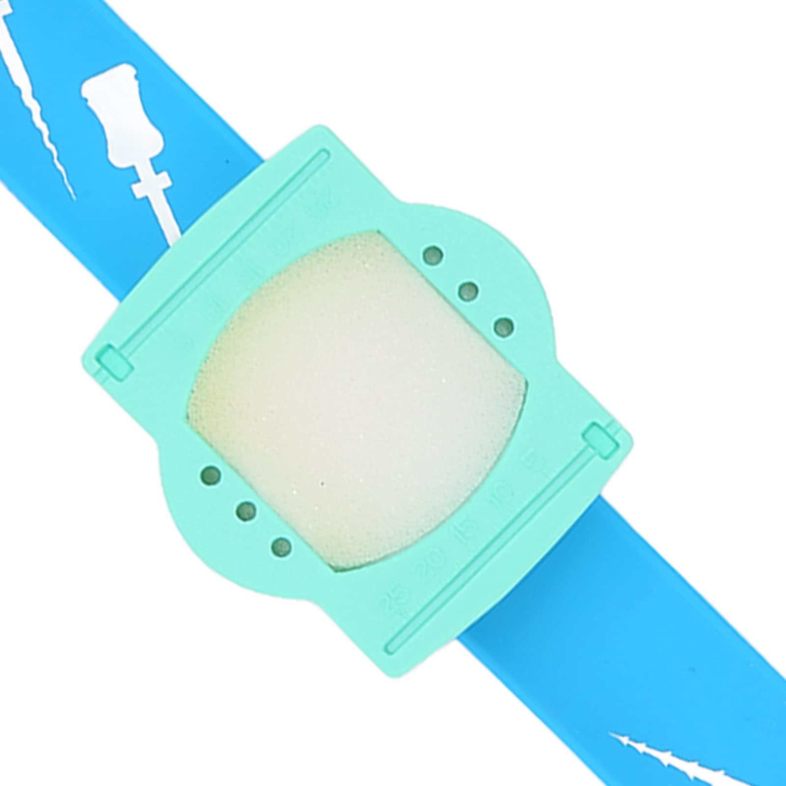 Endo Measuring Block, Dental Measuring Ruler Heat Resistant Easy Cleaning Clear Scale Handheld Robust with 2PCS Spare Sponge for Hospital (Green)