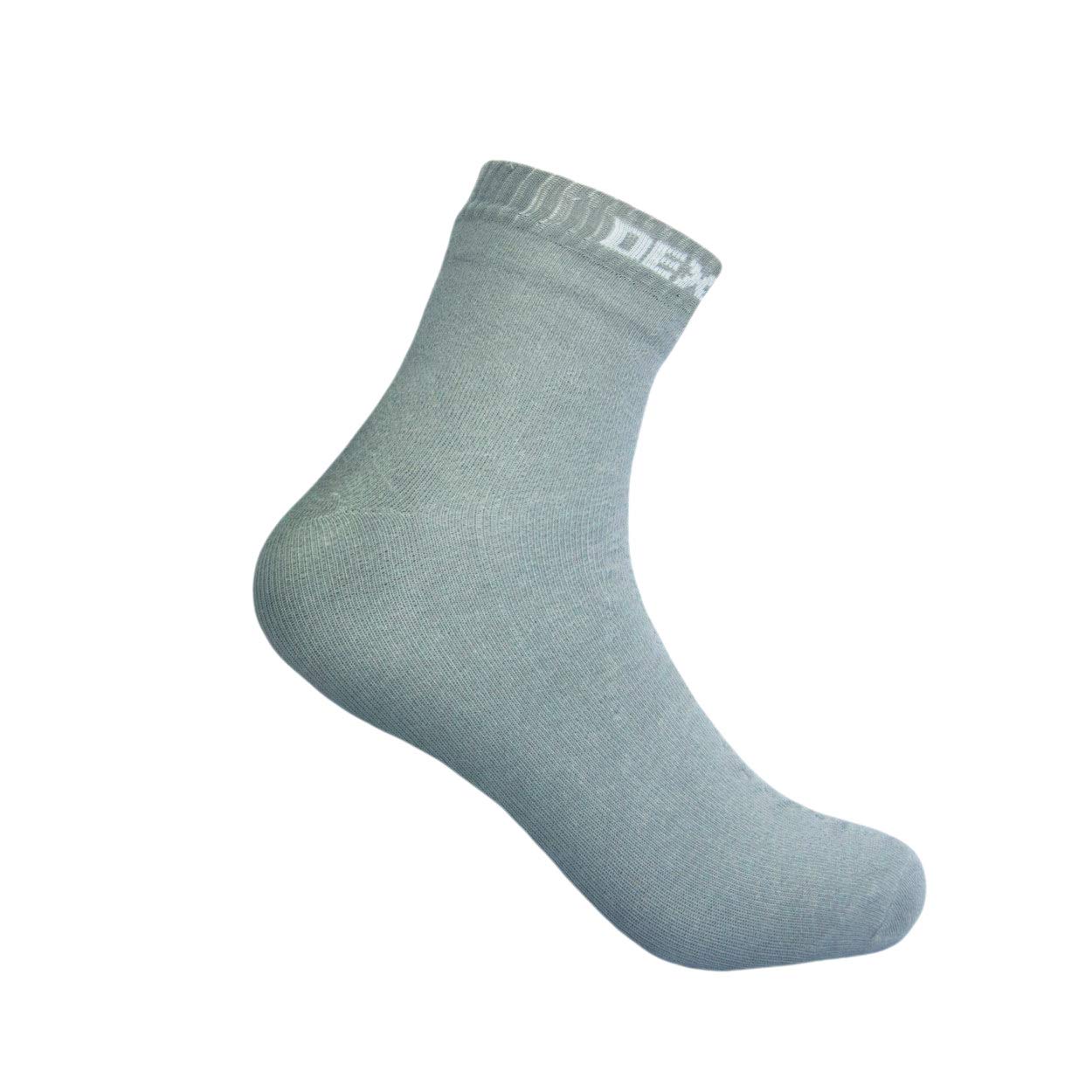 DexShell Waterproof Ultra Thin Socks, Grey, Ankle, S with a Helicase sock ring