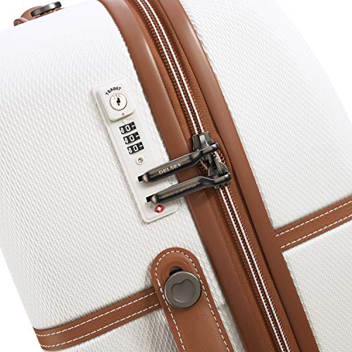 DELSEY Paris Chatelet Hard+ Hardside Luggage with Spinner Wheels, Champagne White, 2 Piece Set 21/28