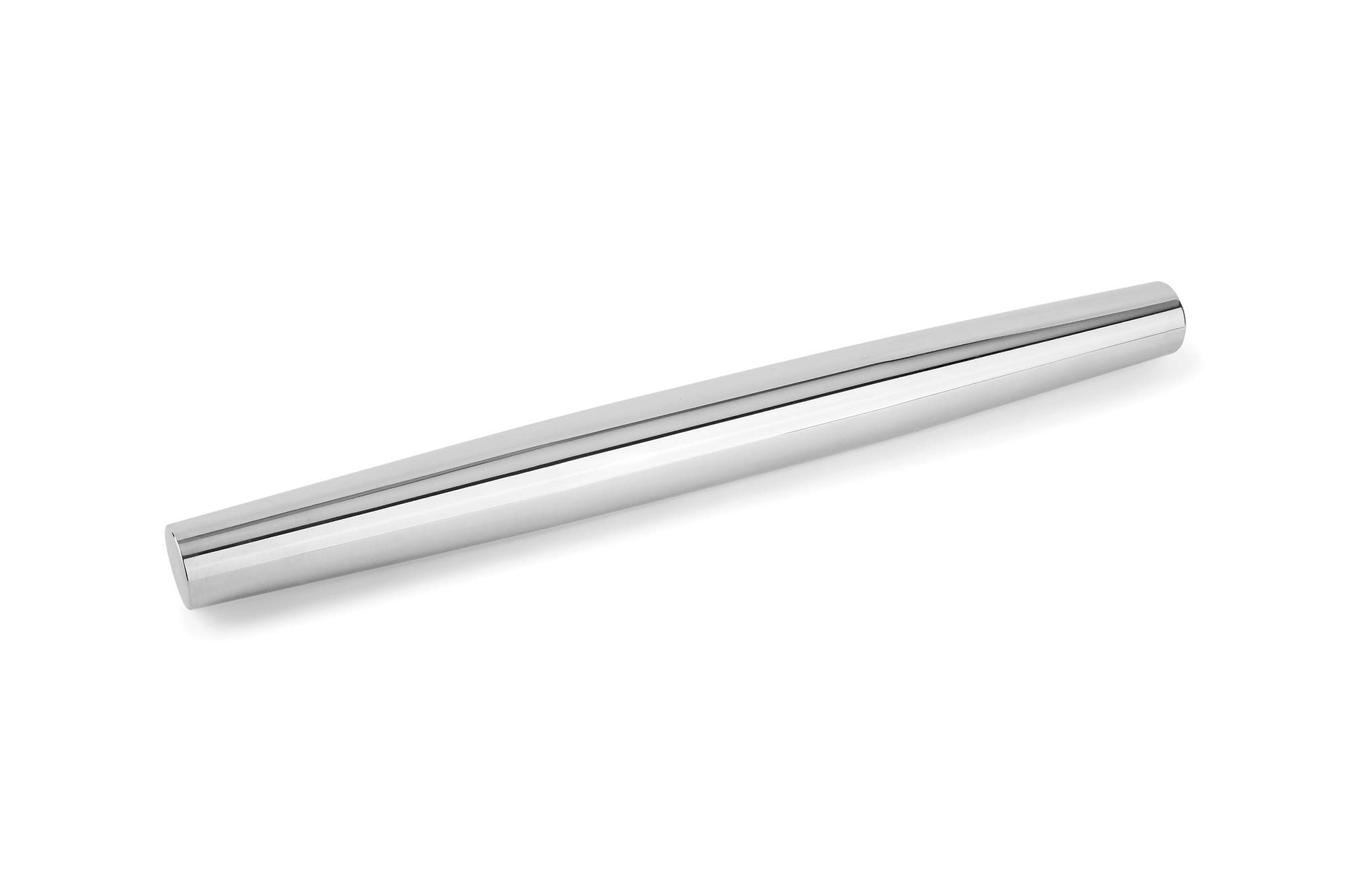 Fox Run Stainless Steel French Rolling Pin, 18" L x 1.25" D, Tapered
