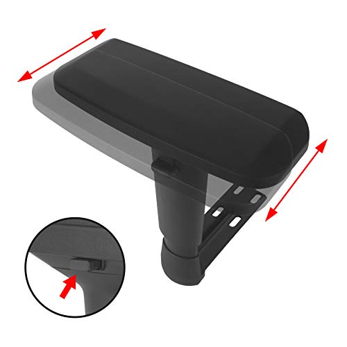 Replacement Adjustable Arms Armrest Pair Upright Bracket with Pads Fits Most Gaming Chairs (4D)