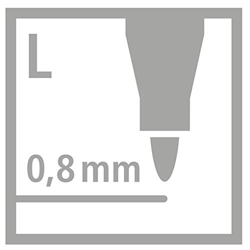 STABILO Eco-Friendly Fibre-Tip Sign Pen GREENpoint - Pack of 10 - Black