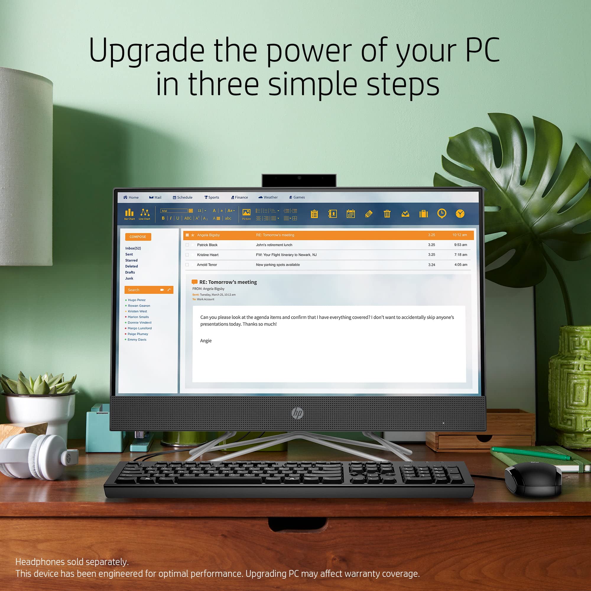 HP 22-inch All in One Desktop Computer, 21.5" FHD Touchscreen, AMD Ryzen 3 3250U Processor, 32GB Memory, 1TB SSD, Build-in Webcam, Wi-Fi, Bluetooth, Keyboard & Mouse, Windows 11 Home, Black
