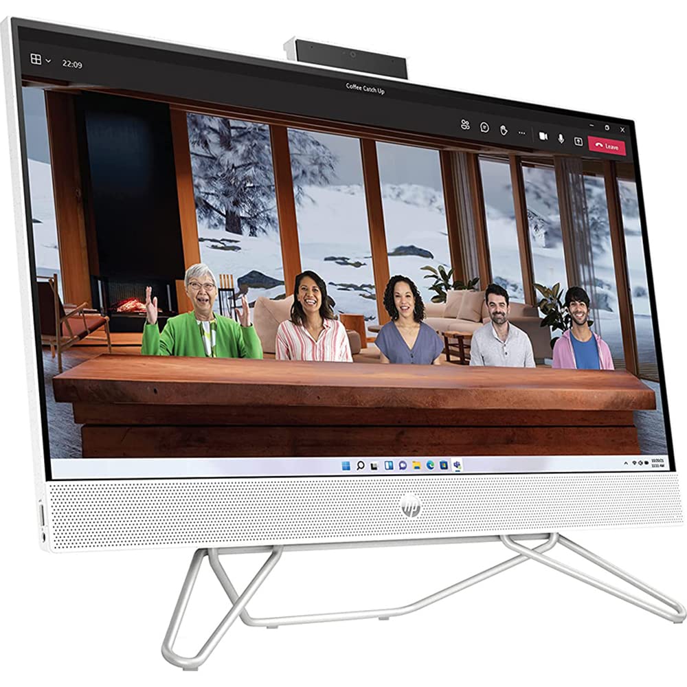 HP 24-cb0010 23.8" Intel Celeron J4025 8GB/256GB SSD All-in-One Desktop PC Bundle with Elite Suite 18 Software + 2 Year Protection Warranty