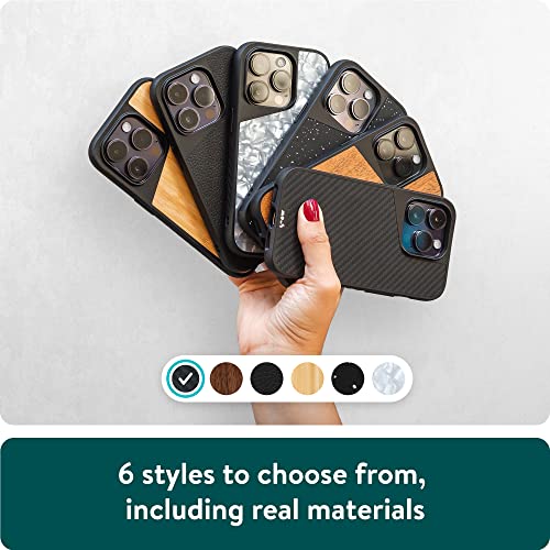 Mous - Case for iPhone 14 Pro - Carbon Fiber - Limitless 5.0 - Protective iPhone 14 Pro Case MagSafe Compatible - Shockproof Phone Cover