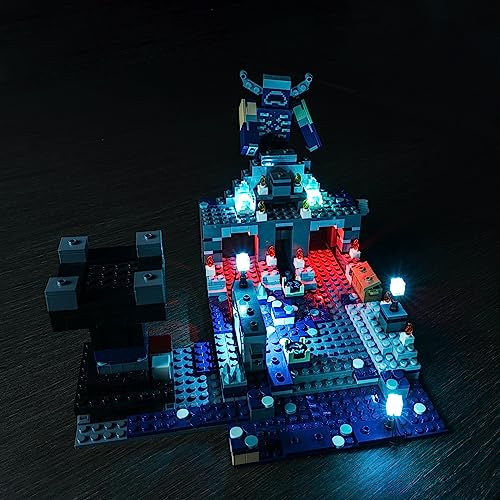 LocoLee LED Light Kit for LEGO Minecraft The Deep Dark Battle 21246, DIY Lighting Set Accessories Compatible with LEGO The Deep Dark Battle for Fans, Creative Decor Lego Light (Lights Only, No Models)