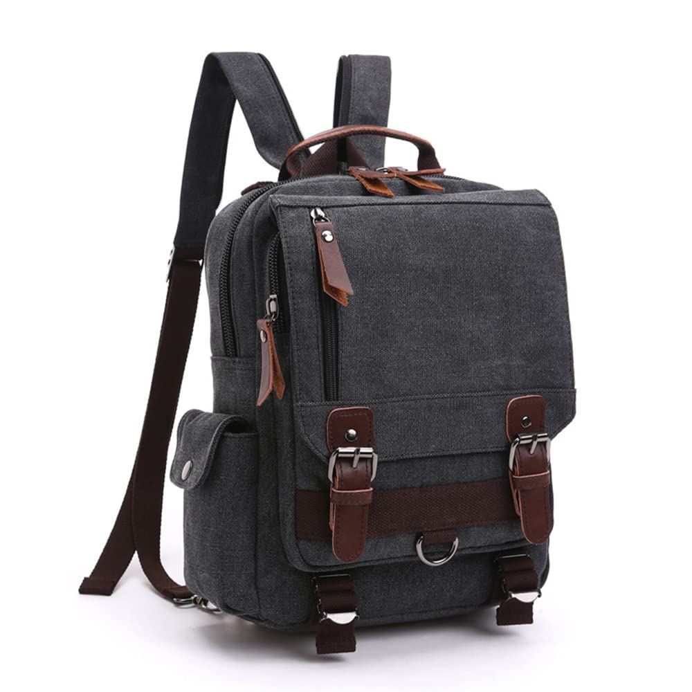 FASNAHOK Canvas Backpack for Women Travel Back Pack Multifunctional Shoulder Bag Vintage Rucksack Casual Daypack