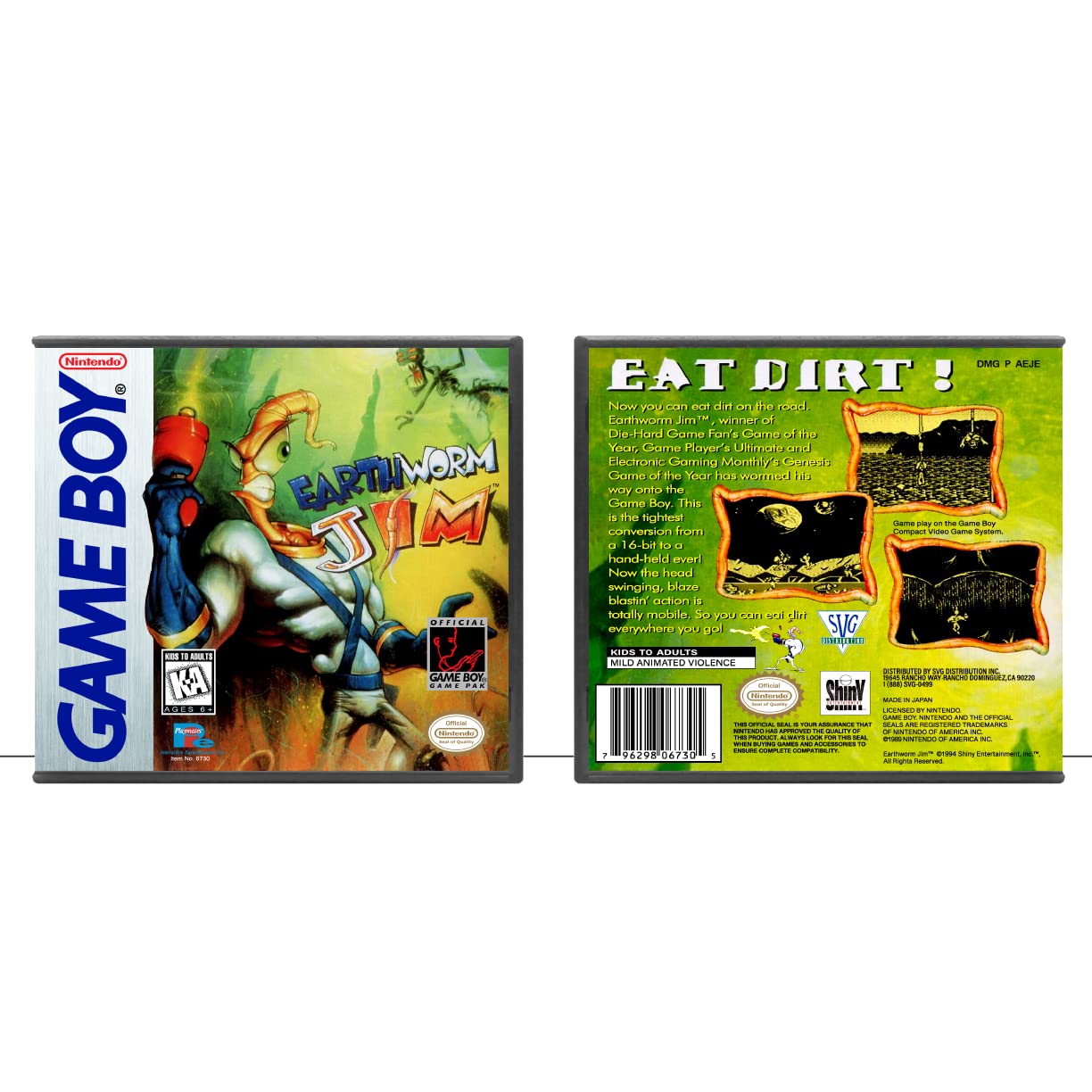Earthworm Jim | (GB) Game Boy - Game Case Only - No Game