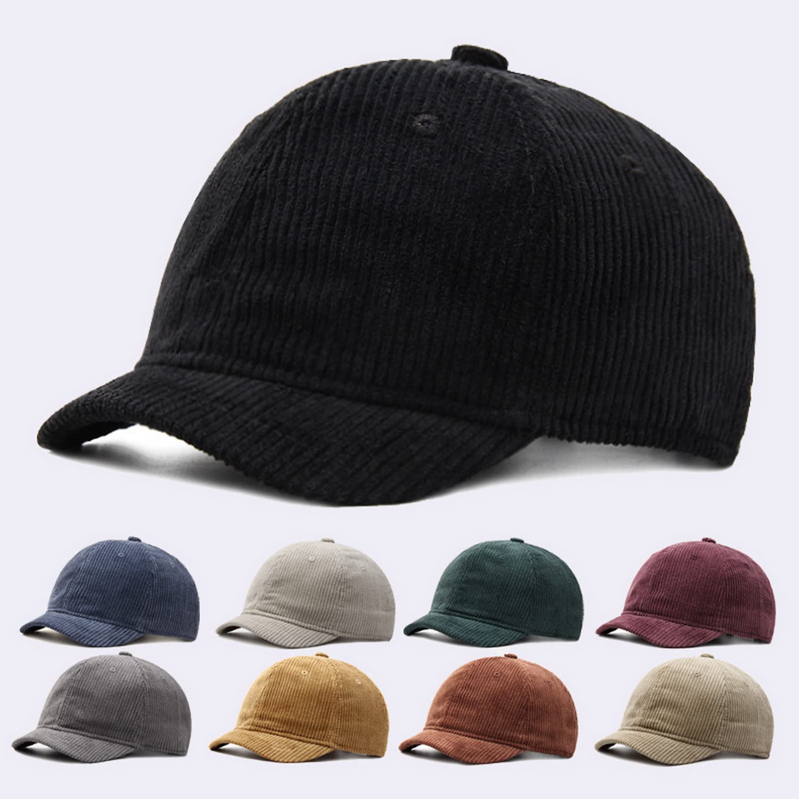 Faringoto Women's Outdoor Hiking Travel Cap Men's Short Brim Baseball Cap