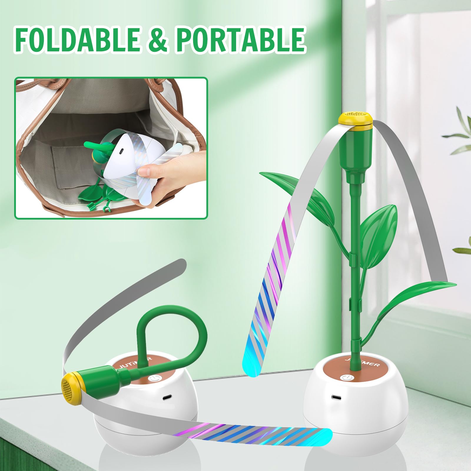 Fly Fans for Tables, 3 Styles Fly Repellent Fan Upgraded DIY Fly Fan Outdoor and Indoor Keep Flies Away, USB Powered, Fly Fan for Outside, BBQ, Restaurants, Picnic, 3 Pack