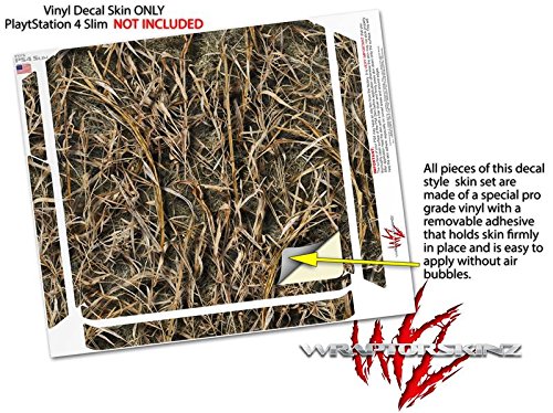 Vinyl Decal Skin Wrap compatible with Sony PlayStation 4 Slim Console WraptorCamo Grassy Marsh Camo (PS4 NOT INCLUDED)