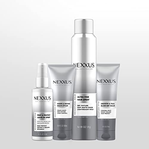 Nexxus Ultra Fine Hair Spray for lightweight hold Weightless Hold Dry Texture Finishing Hairspray 5 oz
