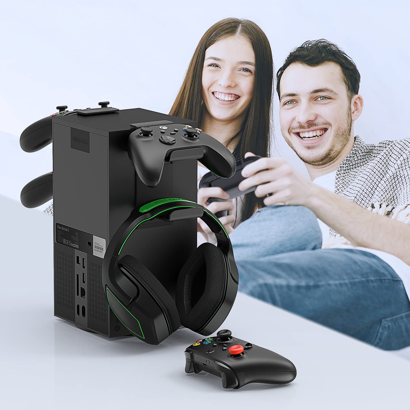 FASTSNAIL Controller Holder with Dust Cover for Xbox Series S