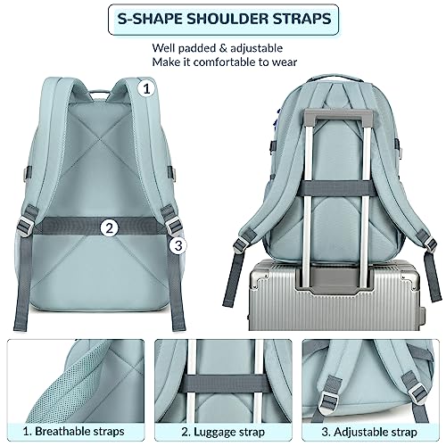 Lohol Water Resistant Daypack with Mulitiple Pockets for Travel Outdoor College, 15.6 inch Laptop Backpack for Men and Women (Grey