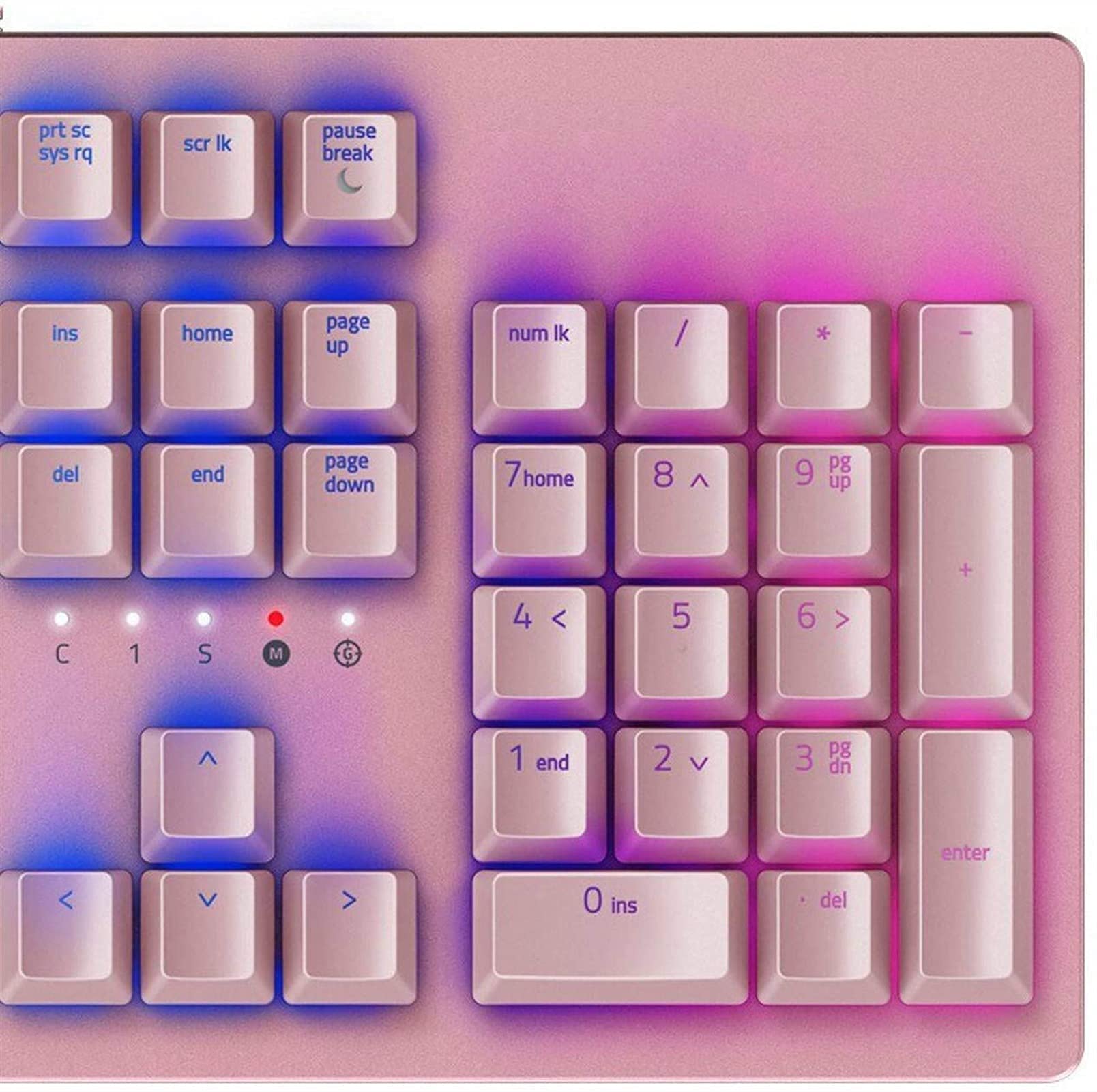 Mechanical Gaming Keyboard RGB LED Backlit Wired Keyboard with Switches for Windows Gaming PC (104Keys, pink)