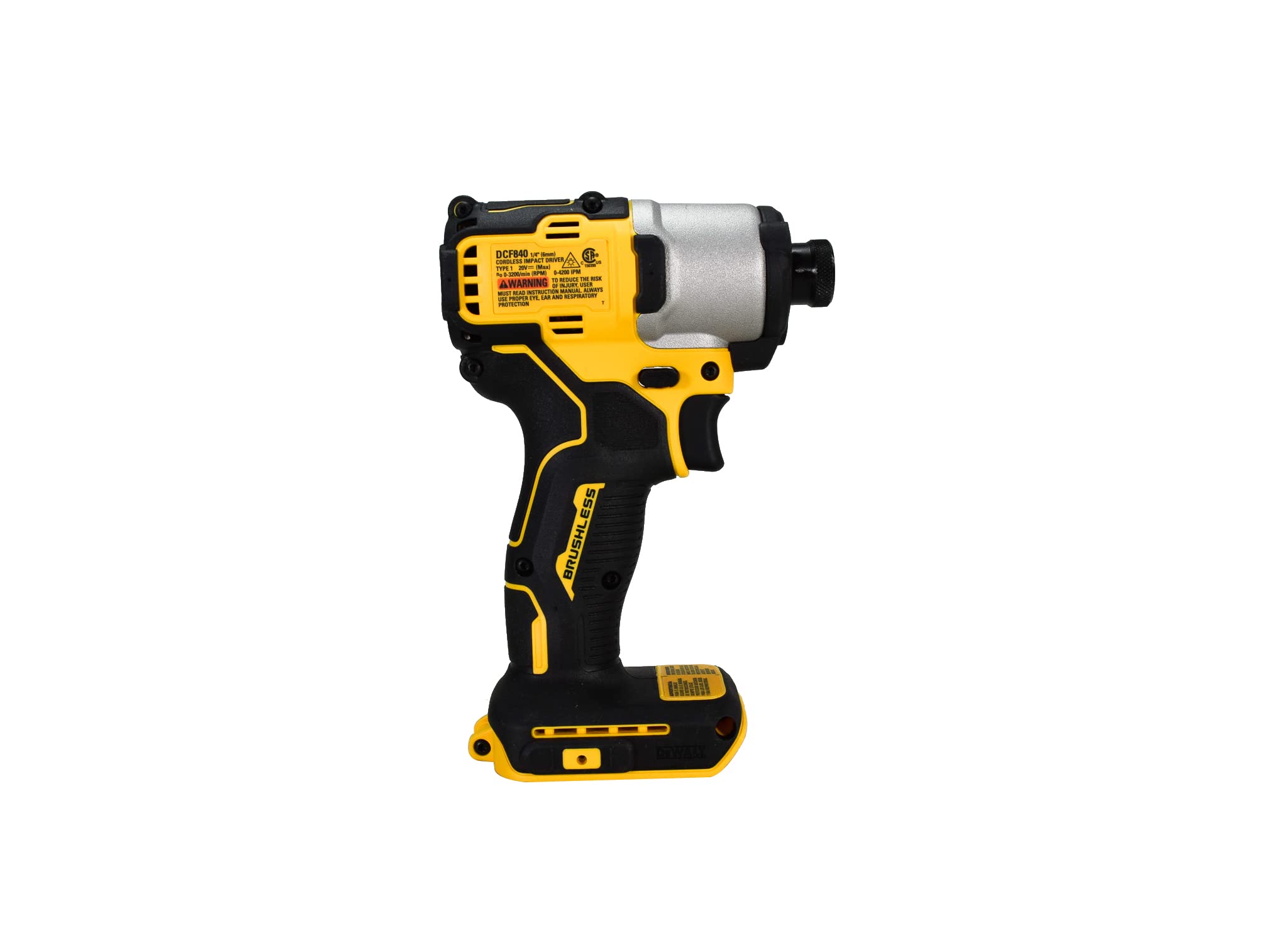 DeWalt DCF840B 20V Cordless Compact 1/4" Impact Driver (Tool Only)