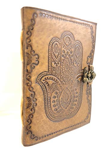 Dharma_craft DLEATHERCRAFTS Dragon Leather Journal | Leather Notebook Gift For Men & Women | Traveler Journal | 7x5 Leather Journal [Office Product]
