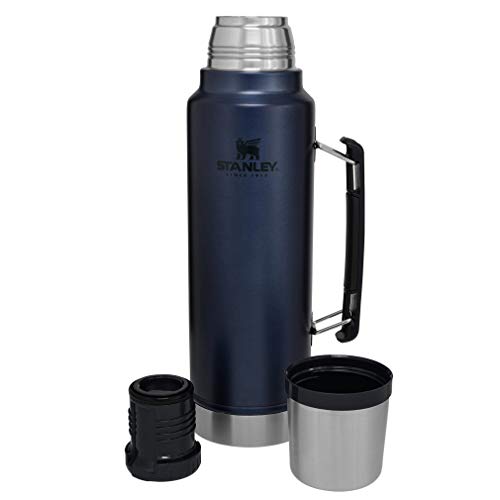 Stanley Classic Vacuum Insulated Wide Mouth Bottle, Nightfall - BPA-Free 18/8 Stainless Steel Thermos for Cold & Hot Beverages – Keeps Liquid Hot or Cold for Up to 24 Hours – Lifetime Warranty