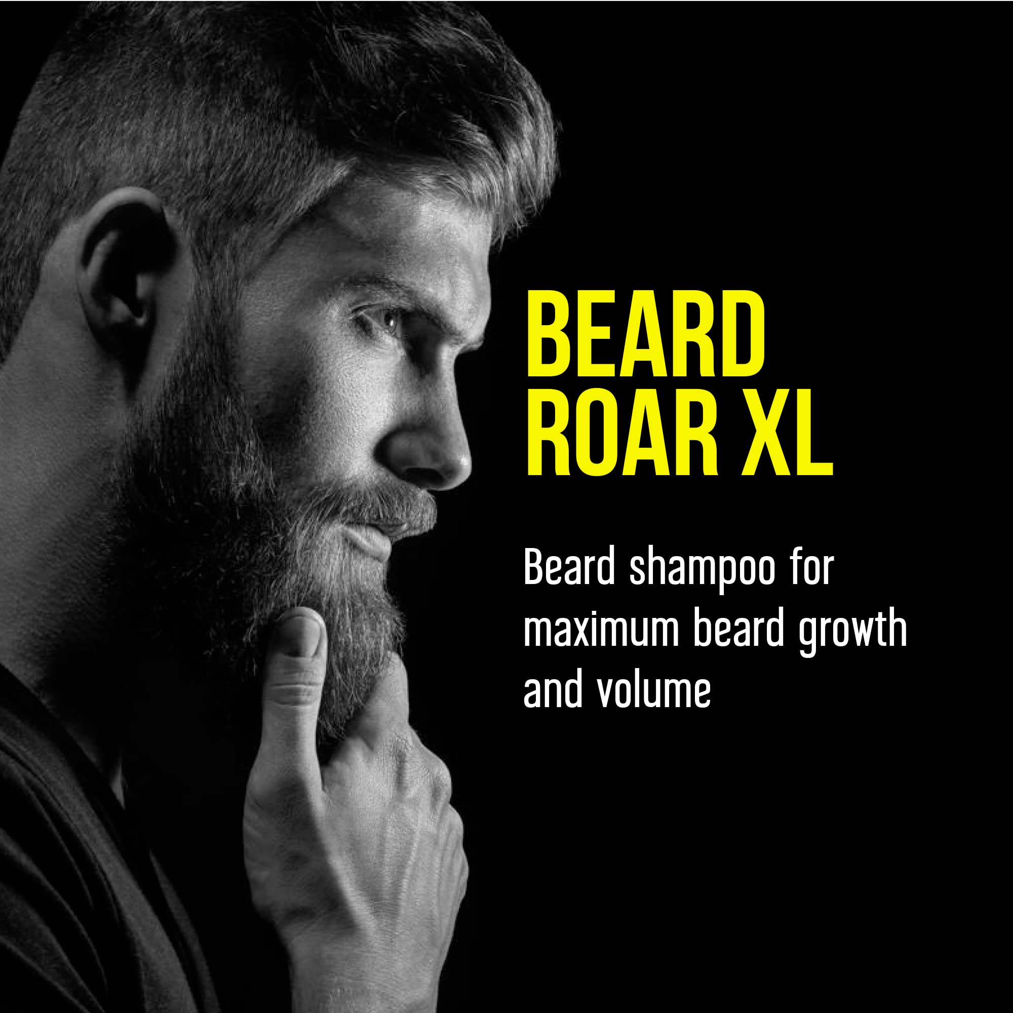 Delta Genesis Beard Roar XL (4 fl oz / 120 ml) | Growth Stimulating Beard Shampoo | Essential Facial Hair Product for Men | Softens and Moisturizes Mustache | With Coconut, Avocado, and Argan Oils