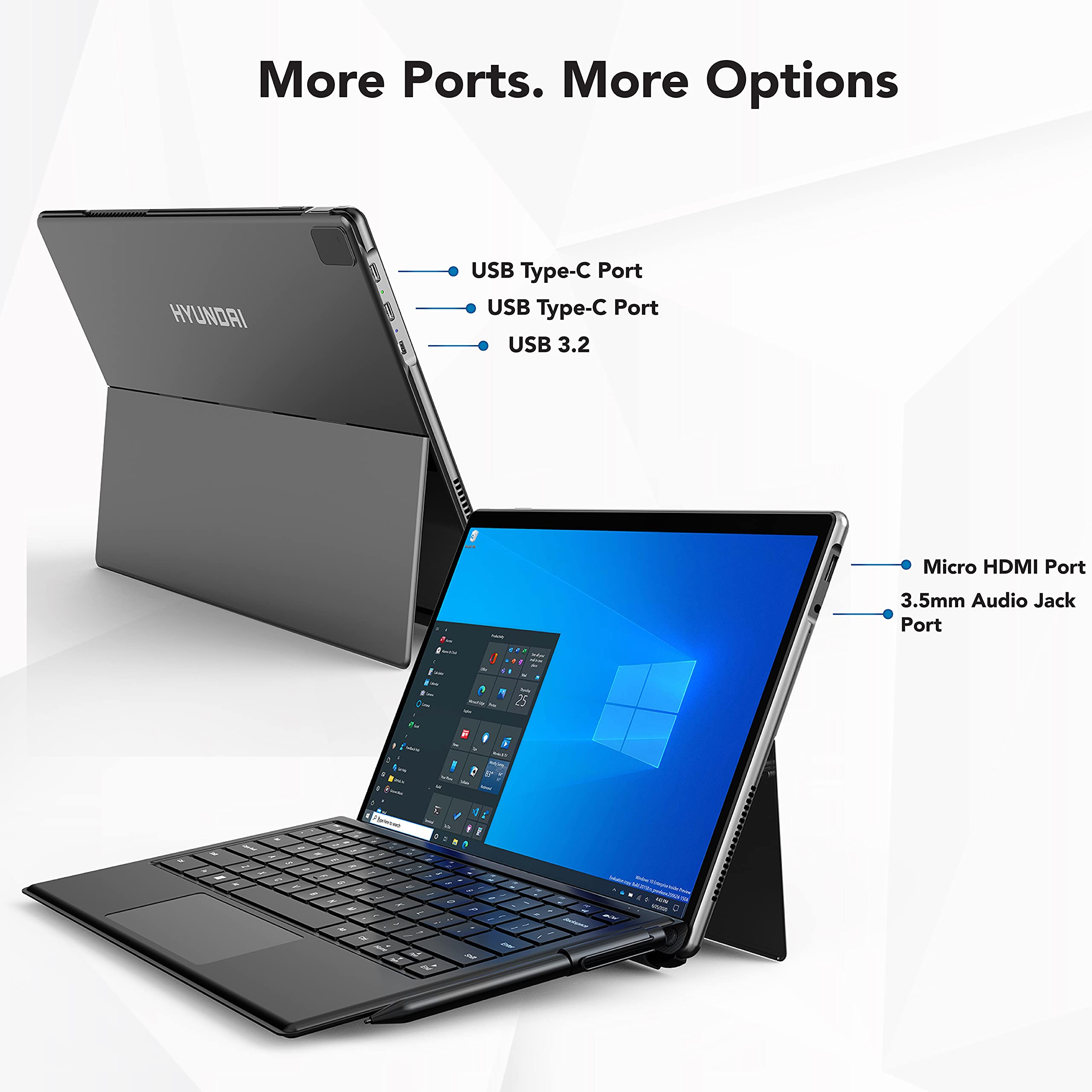 HYbook Pro 2 in 1 Laptop 13.3" FHD IPS, Intel i7 12th Gen, 32GB RAM, 1TB SSD, Windows 10 Pro, English Keyboard and Stylus Pen Included
