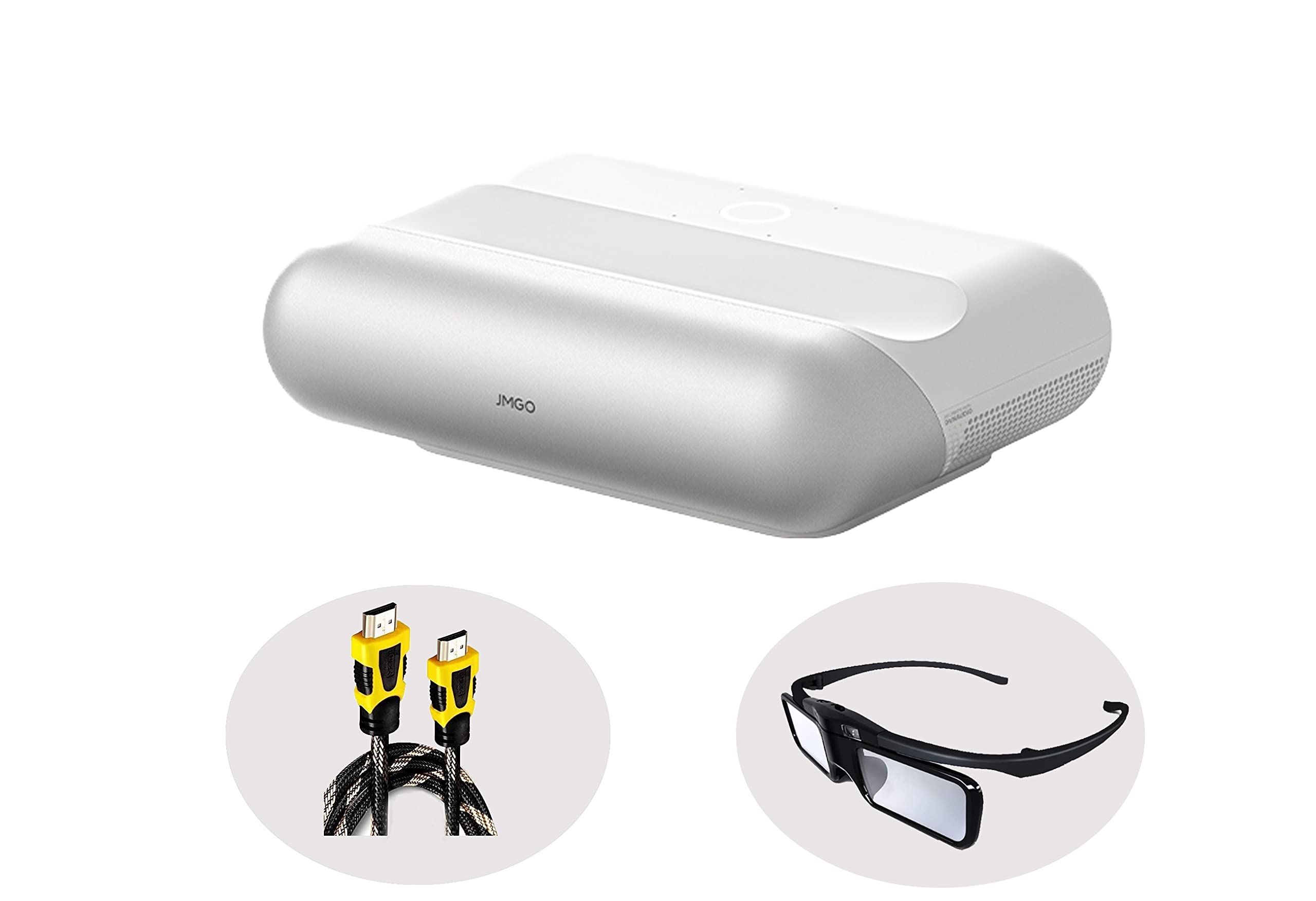 JMGO O1 Ultra Short Throw Projector,3D Glasses&HDMI