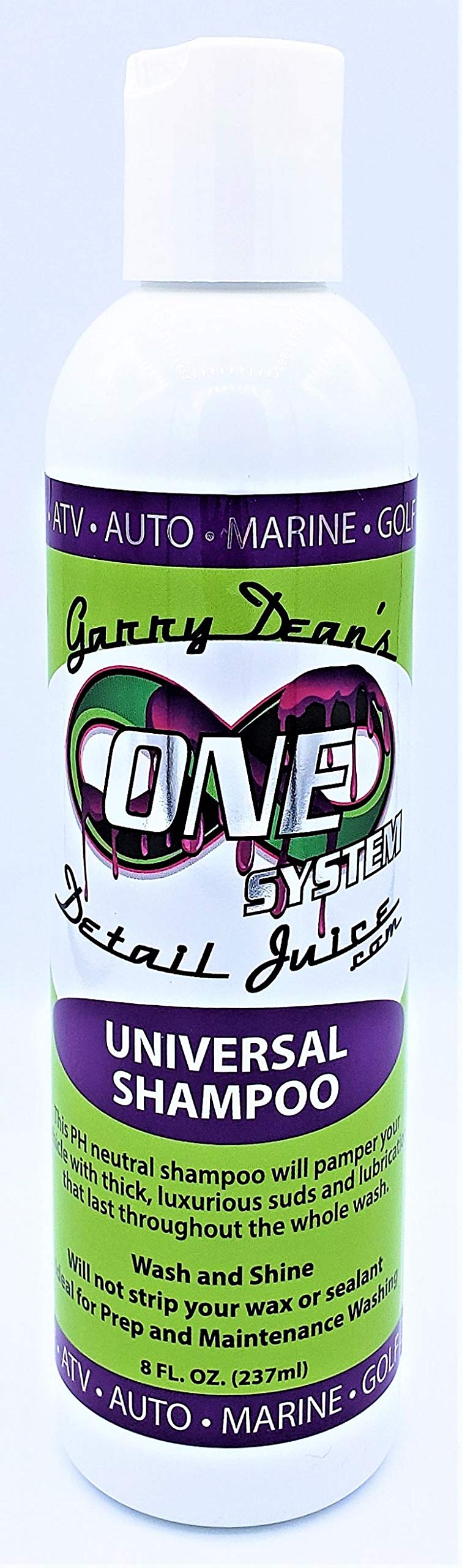 Detail Juice Garry Dean's ONE System Universal Shampoo Highly Concentrated PH Neutral Shampoo Automotive Detailing Supplies (128 fl oz)