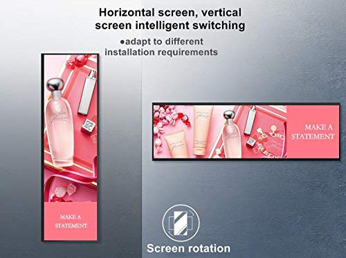 DHL/UPS for 19 inch Ultra Wide Stretched Bar LCD Advertising Display with 1920 * 360 ,External Dimension: 501.5mm*118.5mm*40.52mm,Support HDMI Input