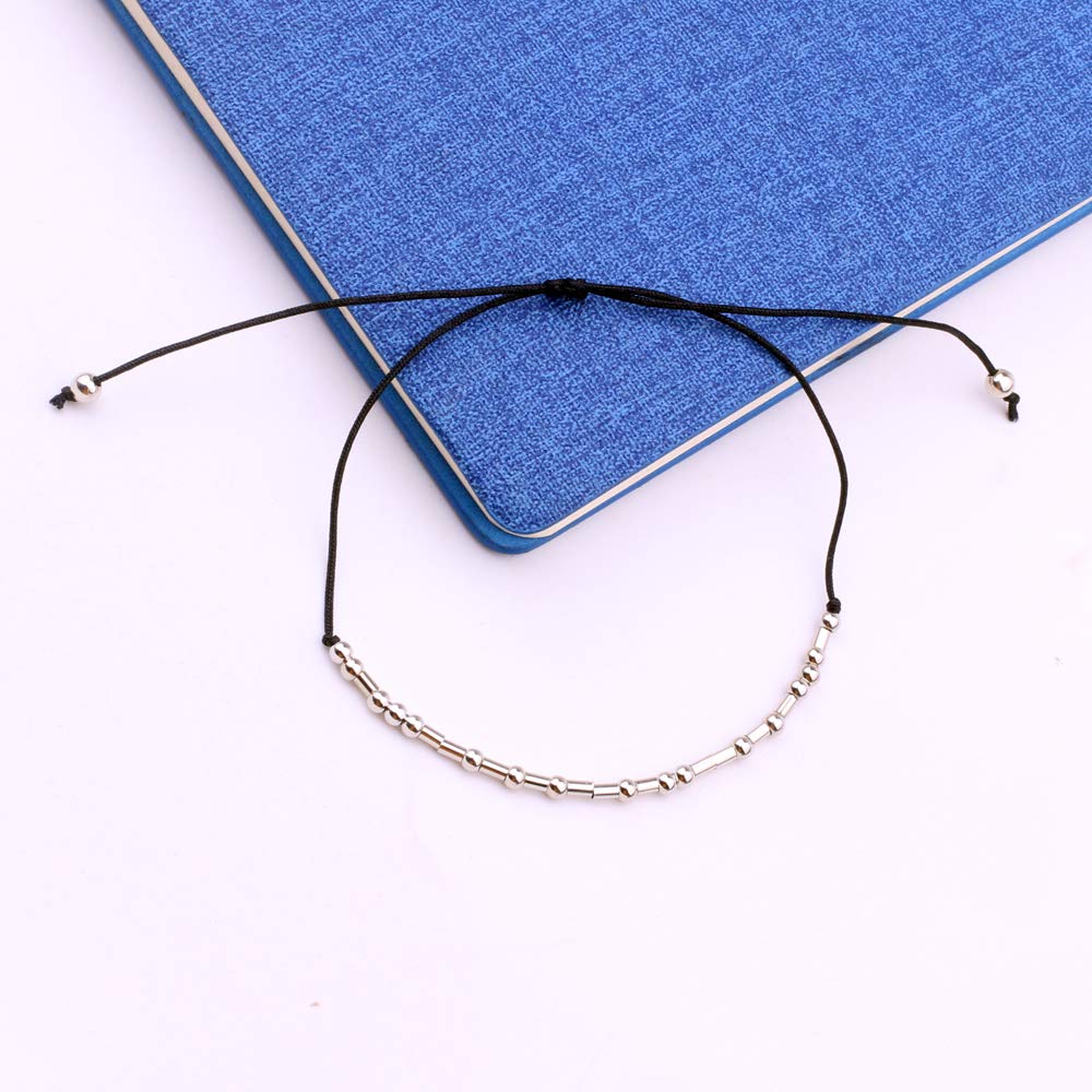 Detailed Fck Cancer Morse Code Bracelet Survivor Gift (fck cancer)
