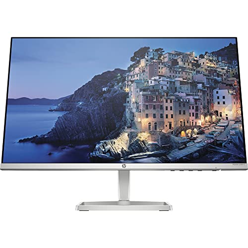HP M24fd 23.8" Full HD 1080p 16:9 FreeSync IPS Monitor, Silver and Black Bundle with Elite Suite 18 Software + 1 Year Protection Warranty