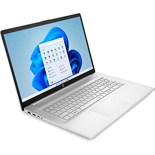 HP Laptop 17-cn0103ds Notebook, 17.3" HD+(1600 x 900) Touchscreen, Intel Pentium Gold 7505, Intel UHD Graphics, 12GB DDR4 RAM, 256GB SSD Storage, Windows 11 Home, Natural Silver (Renewed)