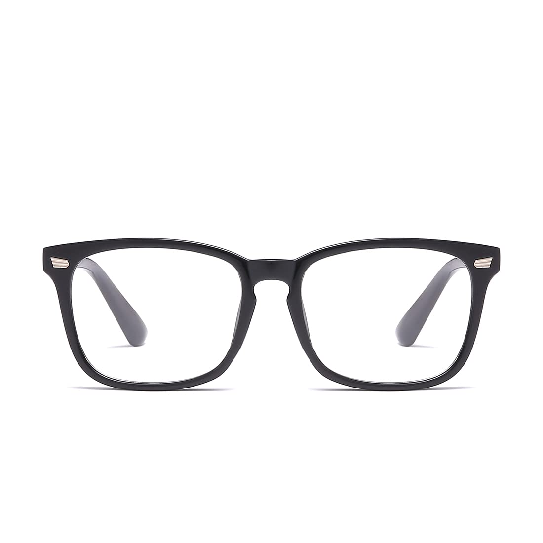 ENSARJOE Unisex Stylish Square Non-prescription Eyeglasses Glasses Clear Lens Eyewear Frame