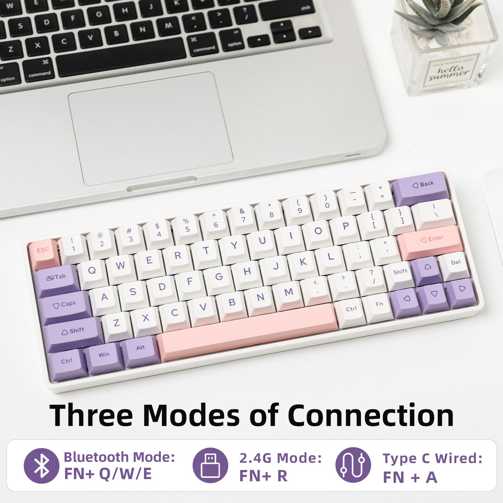 EPOMAKER SKYLOONG SK61 61 Keys 60% Hot Swappable Programmable Mechanical Gaming Wired Keyboard with RGB Backlit, NKRO, Water-Resistant, Type-C Cable for Win/Mac/Gaming (Gateron Optical Brown, Grey)