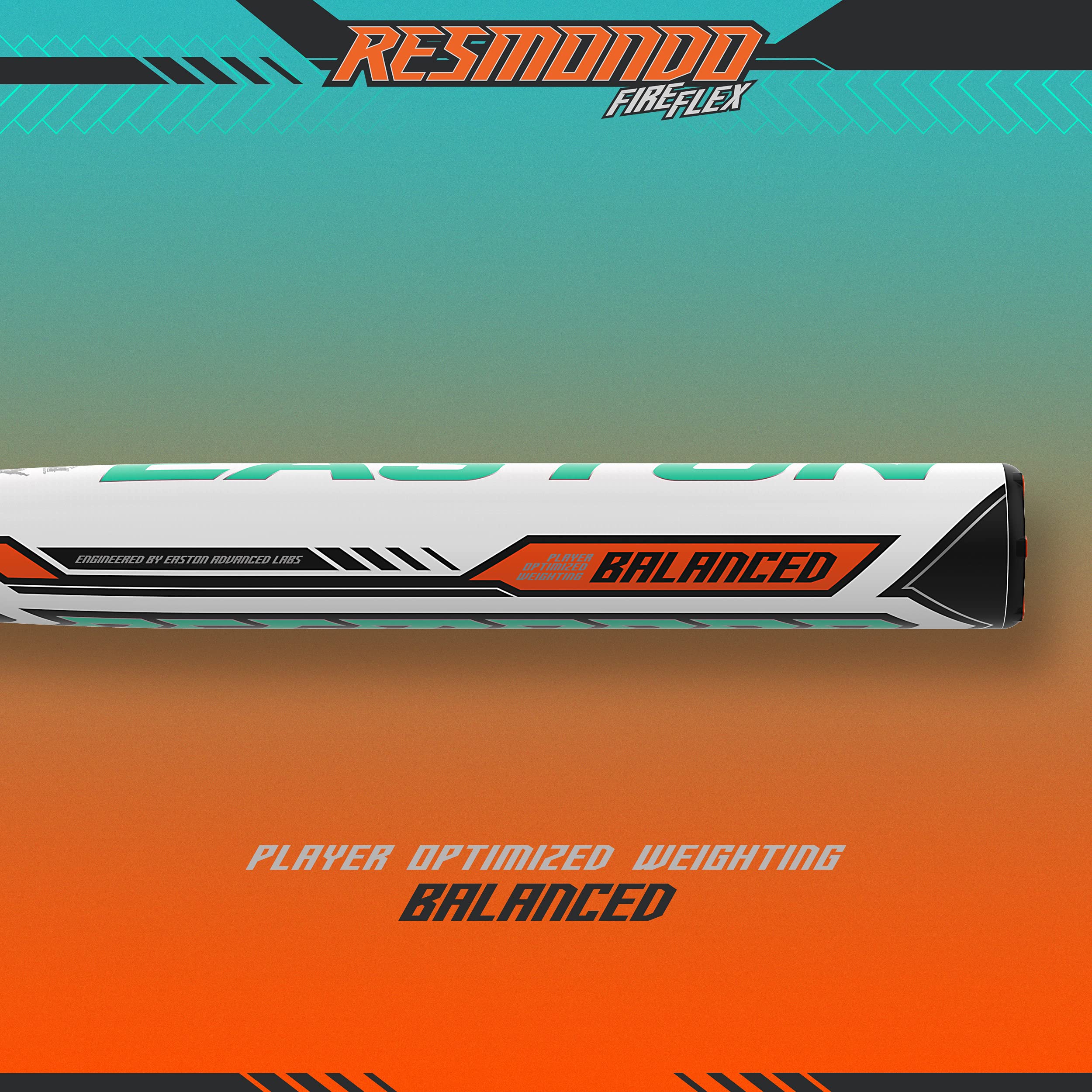 Easton RESMONDO Softball Bat, Balanced, 13.5 in Barrel, USSSA, ISA & NSA, 34in x 27oz